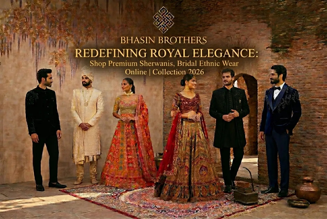 Royal Elegance Redefined: Shop Premium Sherwani, Bridal Lehenga & Desi