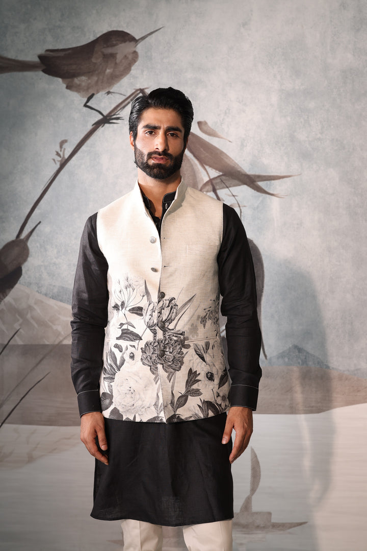 Floral design sadri set – Bhasin Brothers