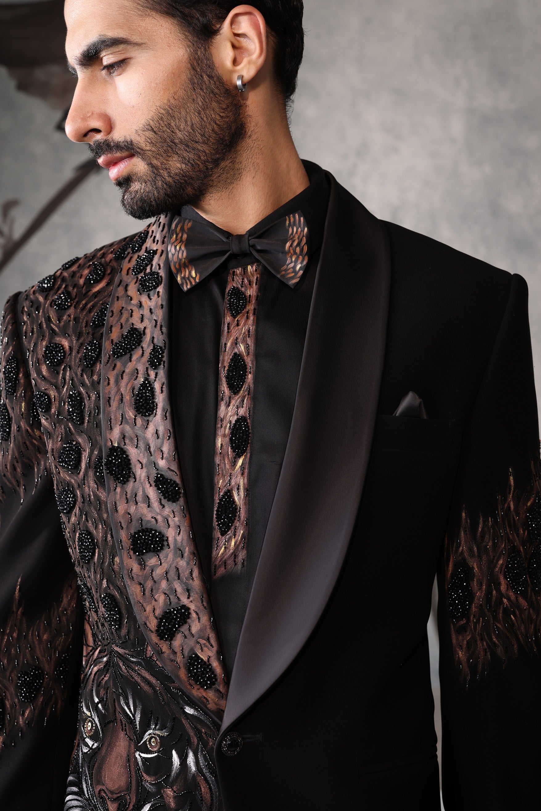 Men's Dual-Design Tuxedo | Premium Contrast Tuxedo – Bhasin Brothers